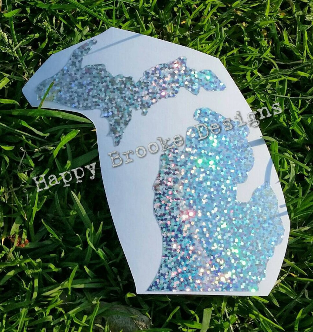 State of Michigan - Michigan Window Decal - MI - Great Lakes State ...