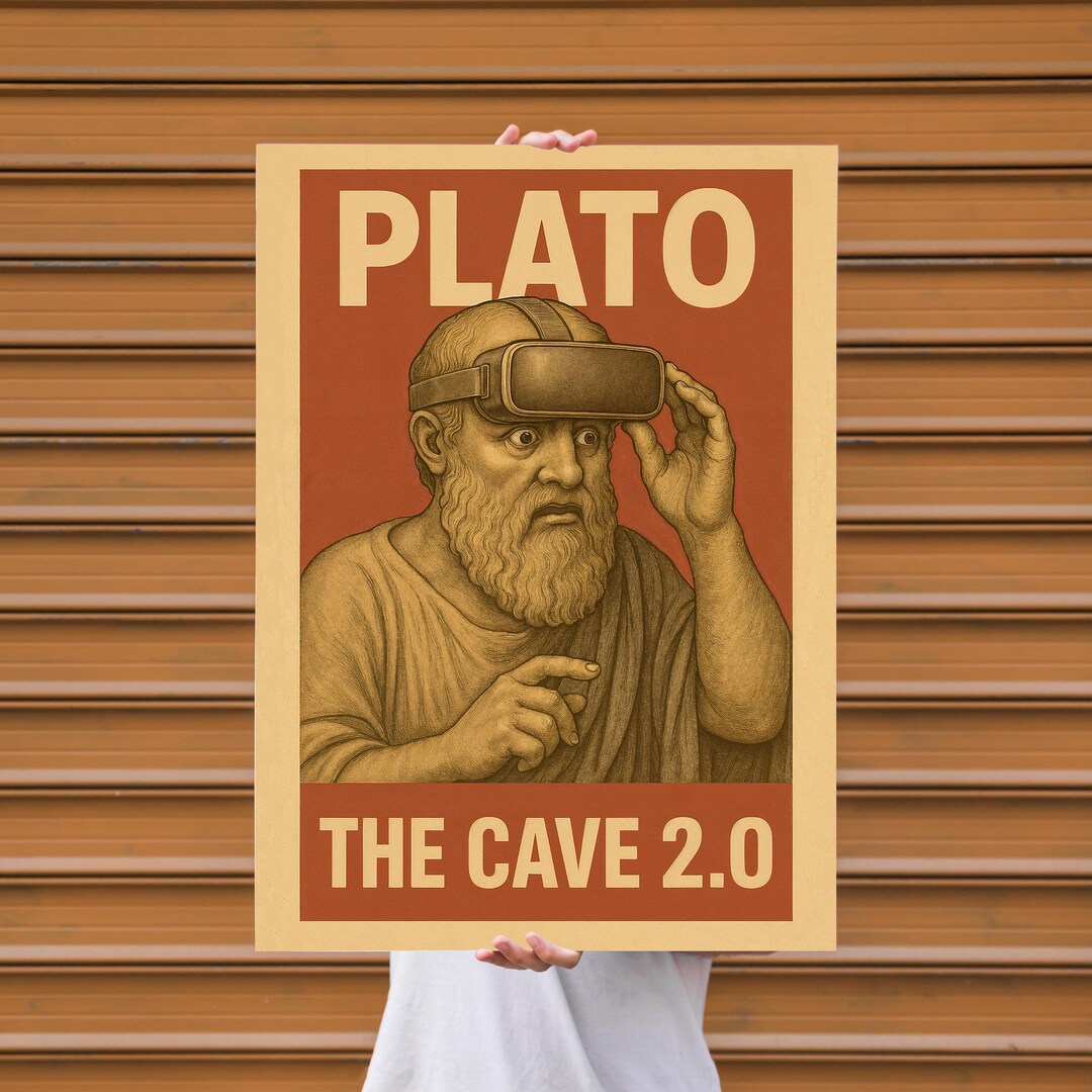 Funny Plato Art Print "the Cave 2.0" (digital Download) - Etsy