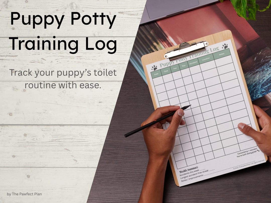 Puppy Potty Training Log: Toilet Tracker (PDF) - Etsy