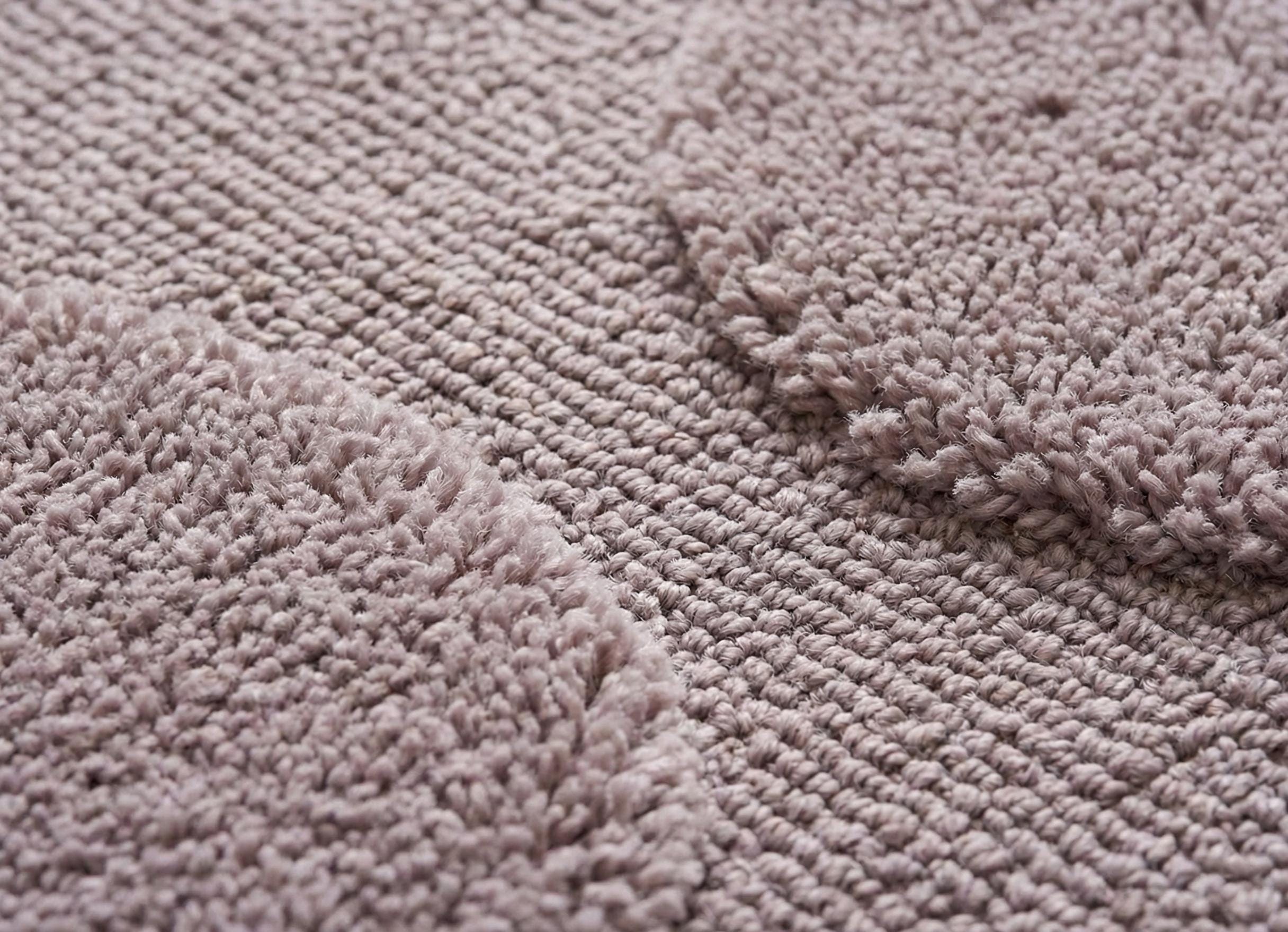 Hand-tufted Wool Area Rug With Cut & Loop Pile Texture – Soft Blush ...
