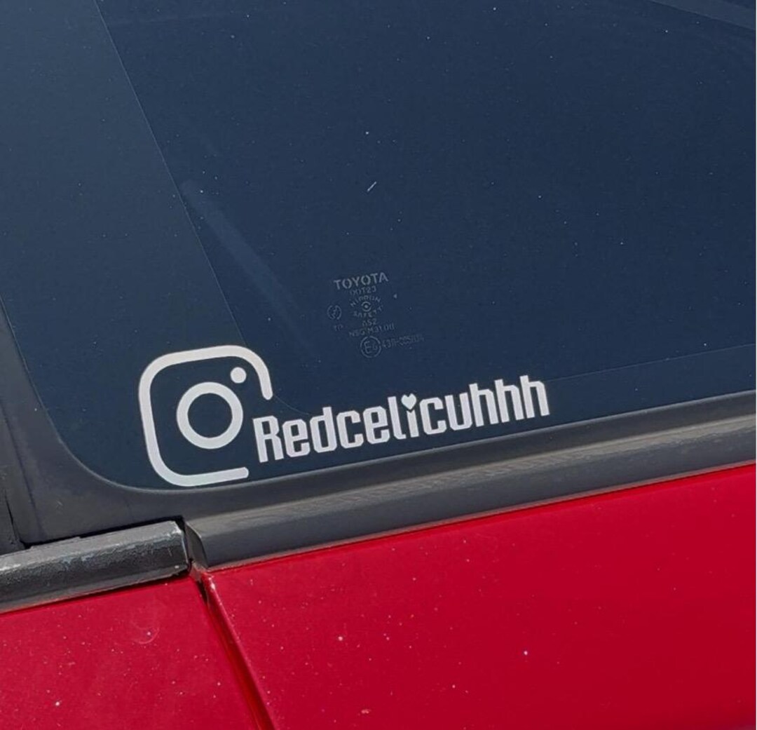 Custom Instagram Vinyl Decal: Car, Laptop, Window Sticker - Etsy