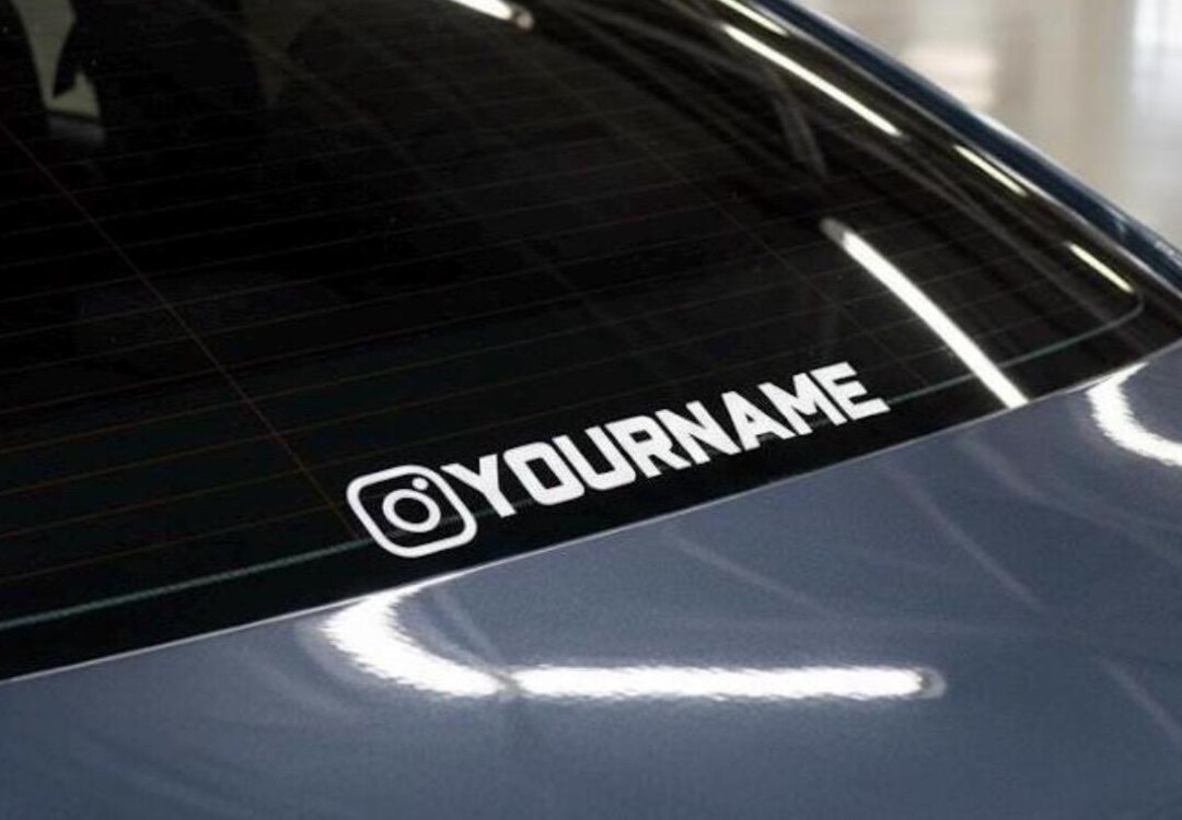 Custom Instagram Vinyl Decal: Car, Laptop, Window Sticker - Etsy