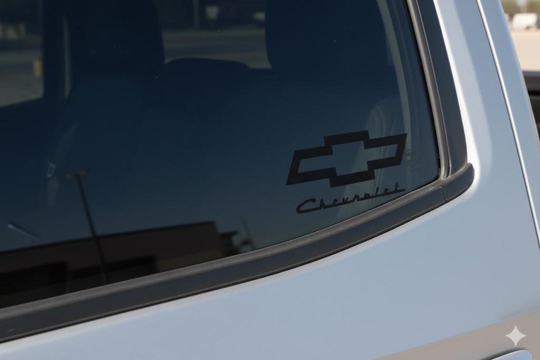 Classic Chevy Bow Tie Vinyl Decal Sticker: Car, Window, Cup Decor ...