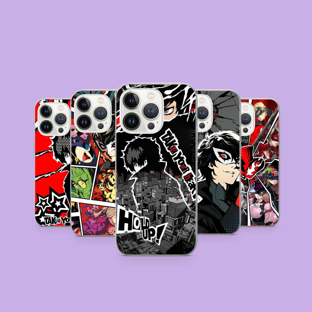 Persona 5 Phone Case Anime Phantom Cover for iPhone 17pro, 16, 15, 14 ...