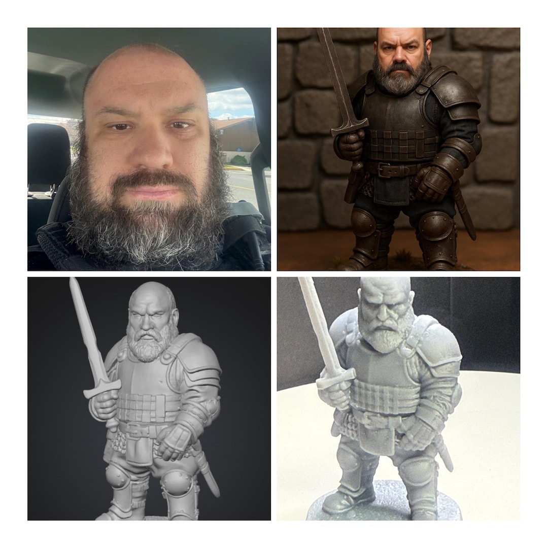 Personalize Miniatures With Your Likeness up to 2.25 Inches (57.15mm ...