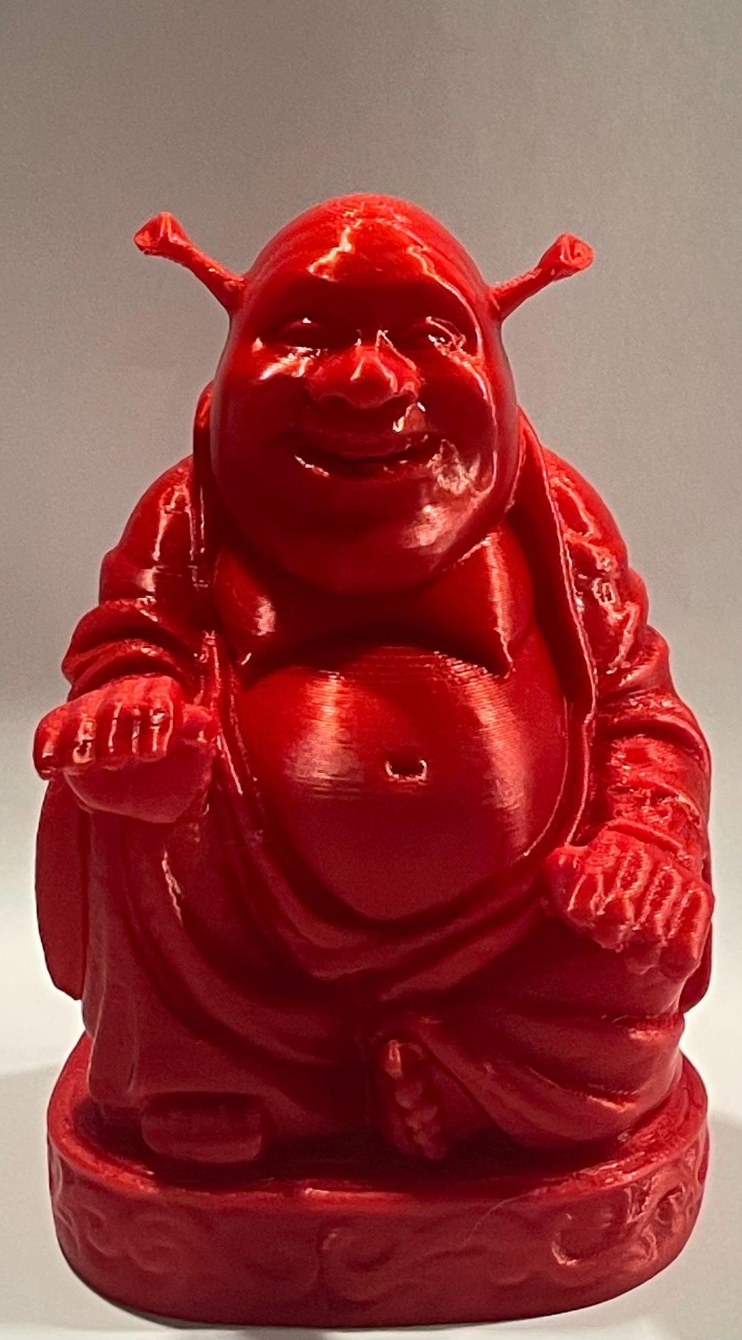 3D Printed Shrek Buddha Statue: Funny Desk Decor - Etsy Australia