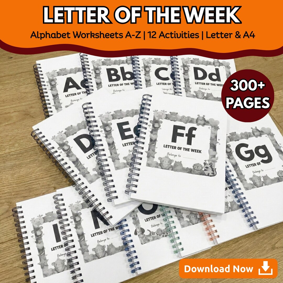 Letter of the Week Printable Worksheets, Alphabet Tracing, Alphabet ...