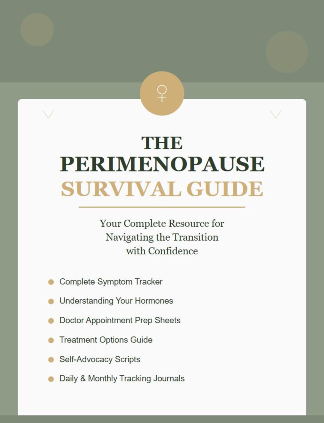 Perimenopause Survival Guide: Symptom Tracker, Treatment Options (PDF ...