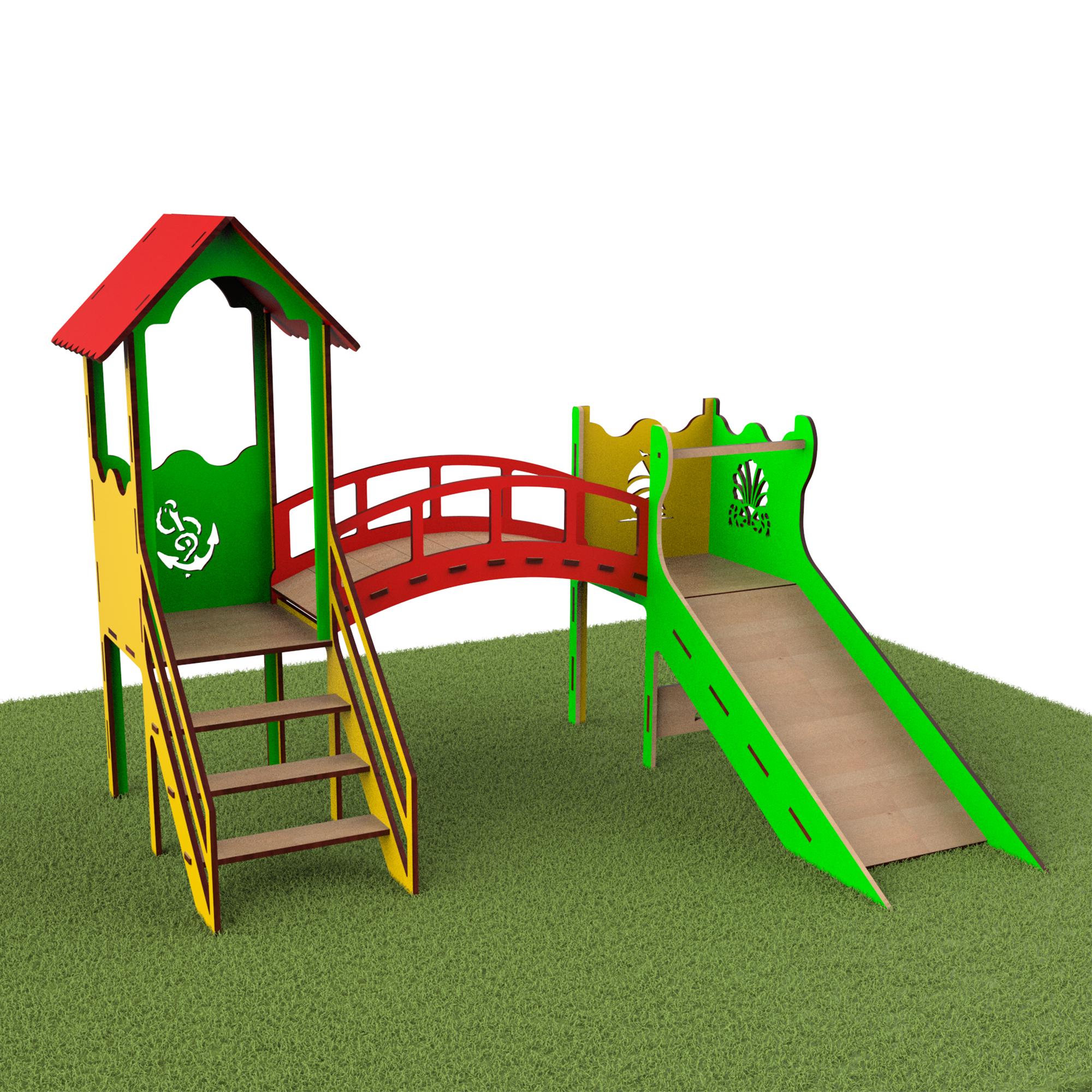 Miniature Playground Set Digital File, Complete 1:12 Scale Play Area ...
