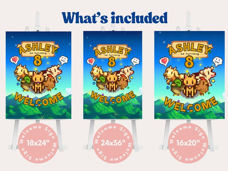 Stardew Valley Poster, Stardew Valley Welcome Sign, Video Game Birthday ...