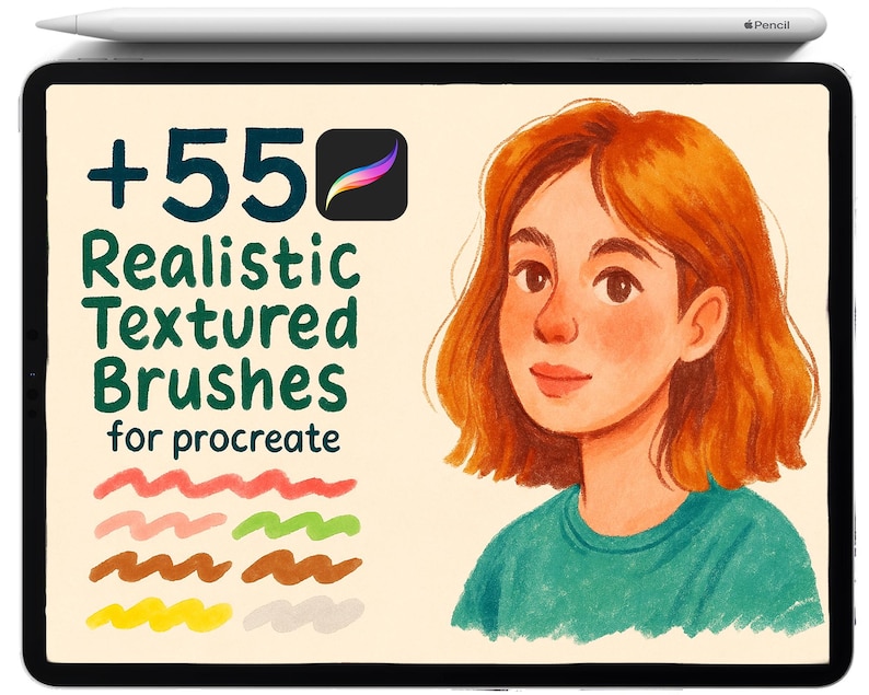 Soft Pastel Procreate Brushes, Chalk Brushes, Procreate Shading Brush ...