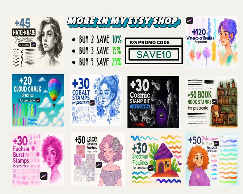 Procreate Watercolor Brush Set, Procreate Gouache Brushes, Blending Brush, Procreate Painting ...