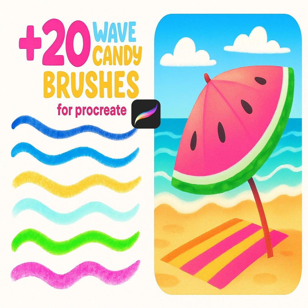 Procreate Watercolor and Gouache Texture Brushes – Soft Wash Blends ...