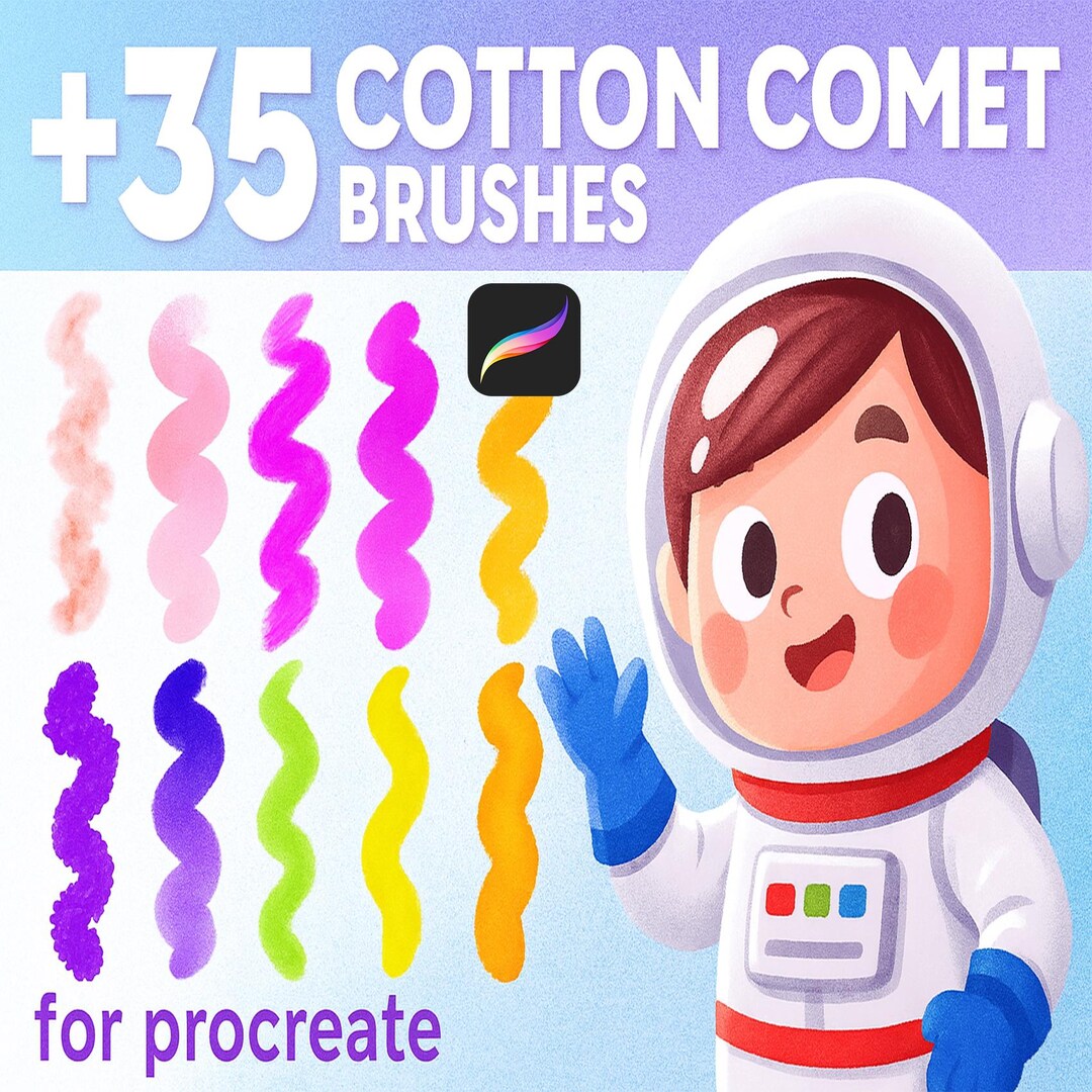 Procreate Airbrush, Chalk Texture Brush Set, Watercolor Texture Brushes ...