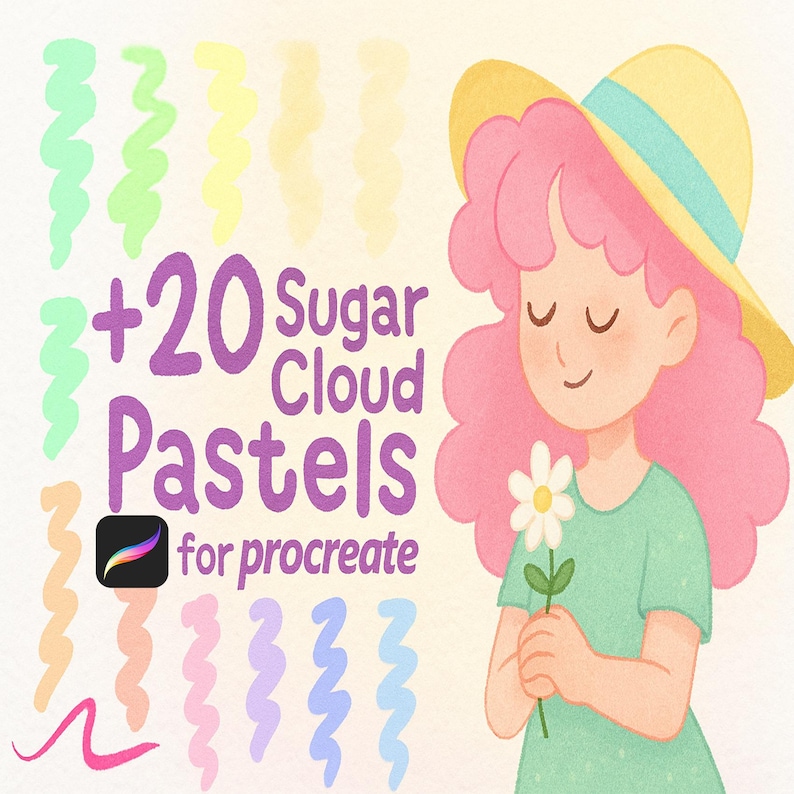 Procreate Soft Pastel Brushes, Procreate Shading Brush, Watercolor ...