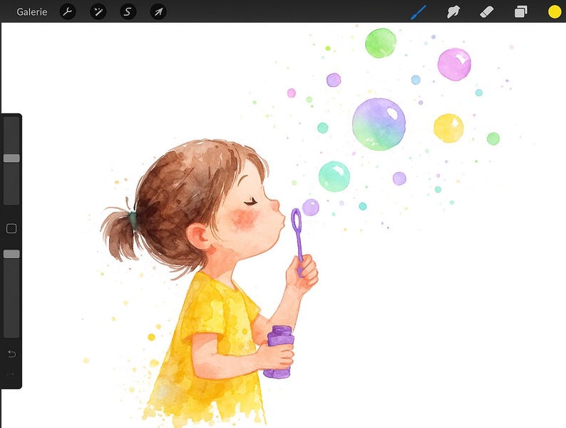 Procreate Sparkle Brushes, Watercolor Splatters, Procreate Glitter Brush, Shimmer Brushes, Neon ...