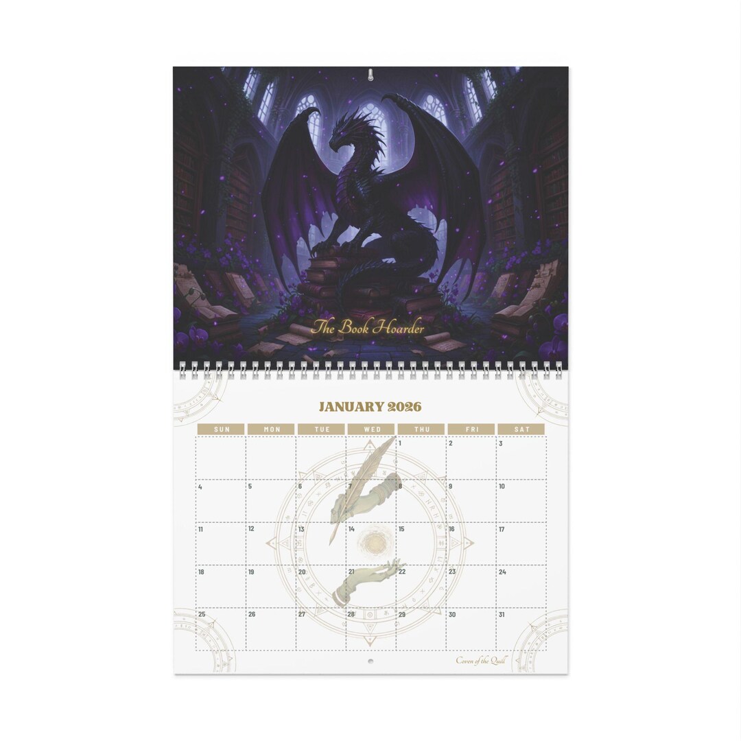 2026 Dark Academia Literary Calendar, Minimalist Monthly Planner, 11x8 ...