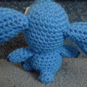 Made to Order Hand Crocheted Disney Stitch Blue Monster - Etsy