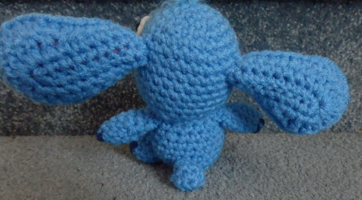 Made to Order Hand Crocheted Disney Stitch Blue Monster - Etsy