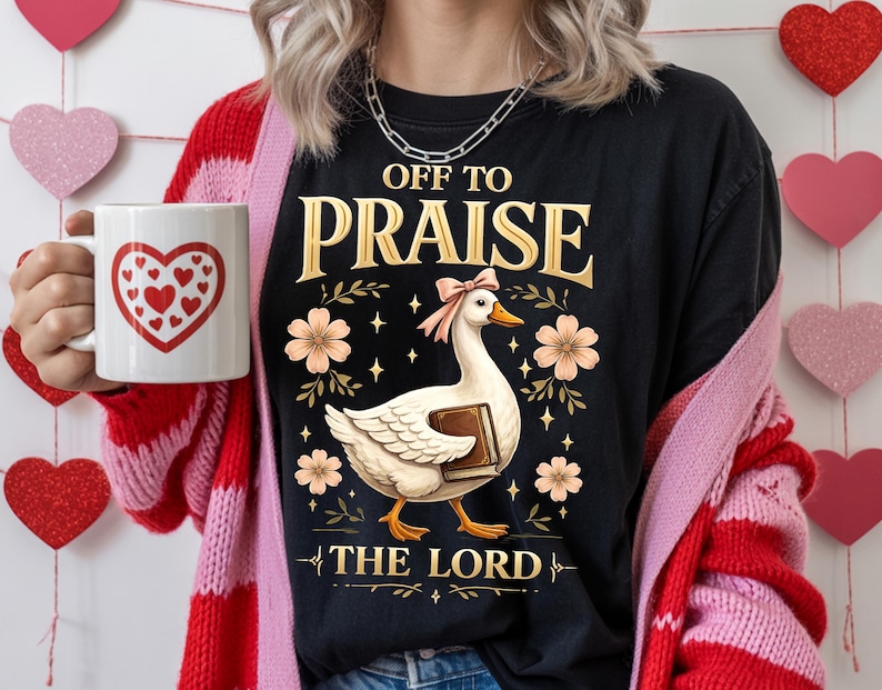 Off to Praise the Lord Christian DTF Transfer, God Religious Bible ...