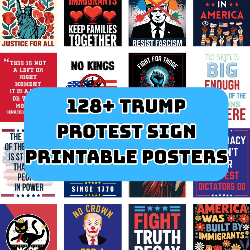 Anti Trump Signs for Protests - Etsy