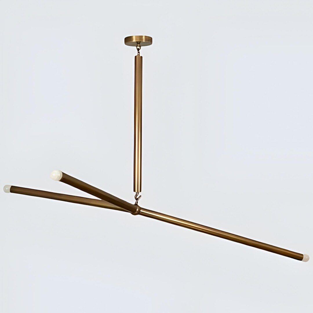 Hanging Pendant Ceiling Chandelier Mid Century Sputnik Three Arm Lights ...