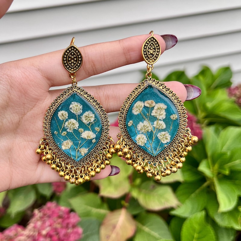 Handmade Resin Jhumka - Etsy