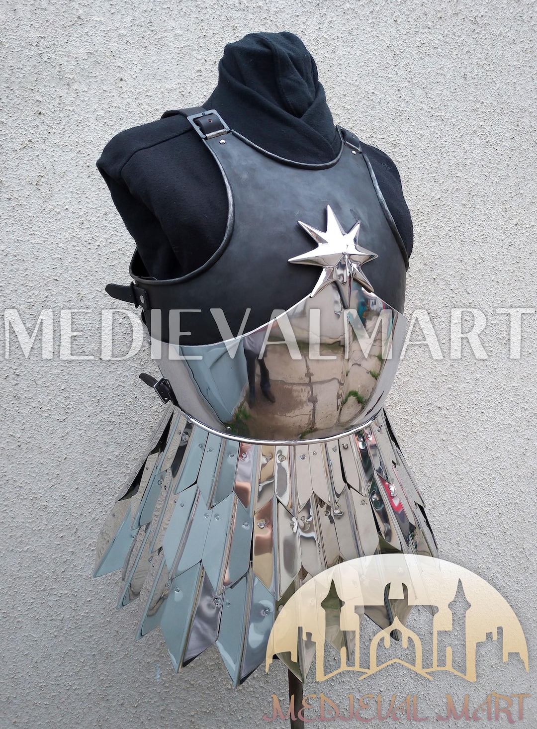 Medieval Skirt Kastenbrust Part Fantasy Cuirass Steel Female Armor ...