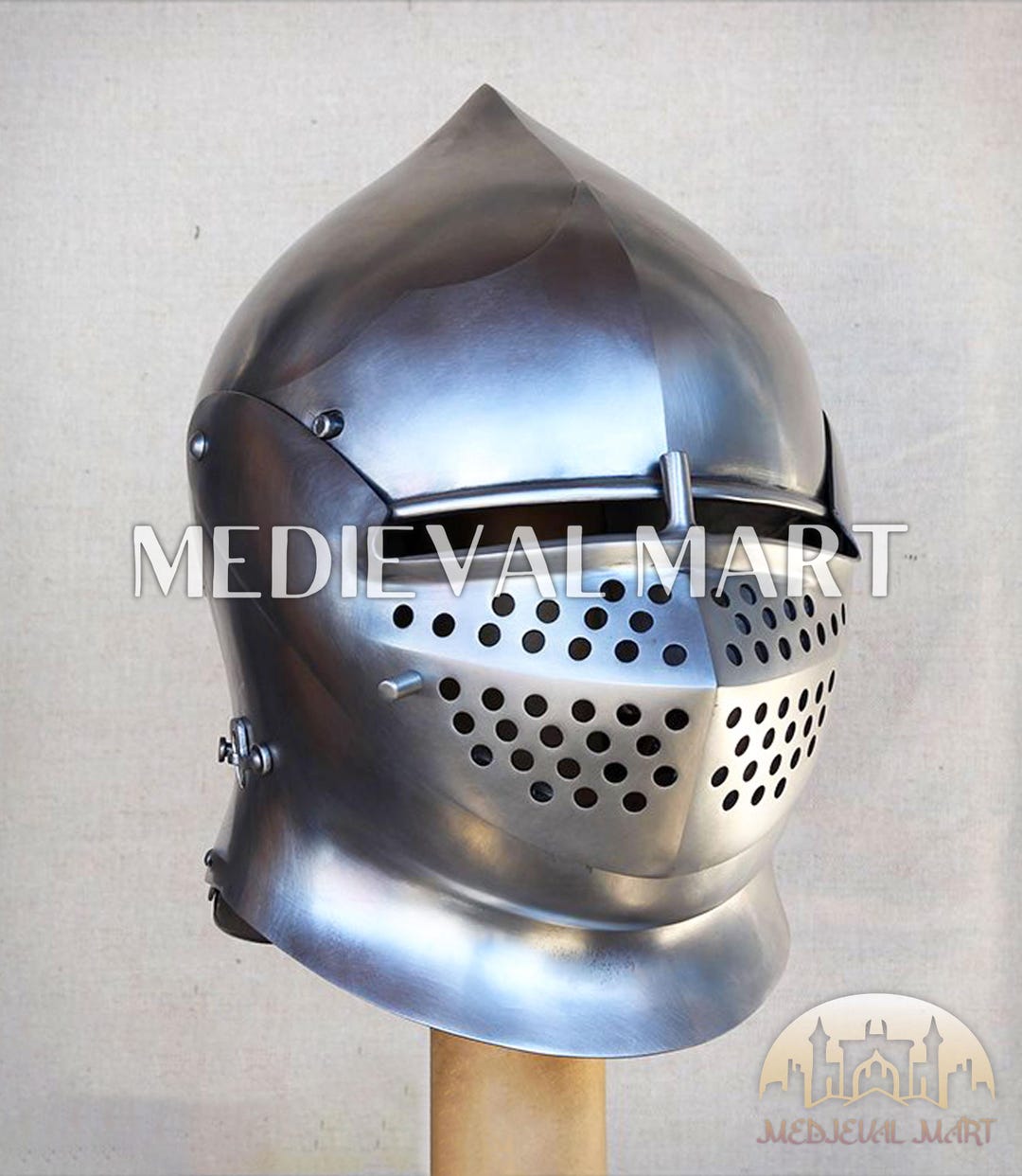 Medieval European Gothic Sallet Helmet XV Century Christian Knighthood ...