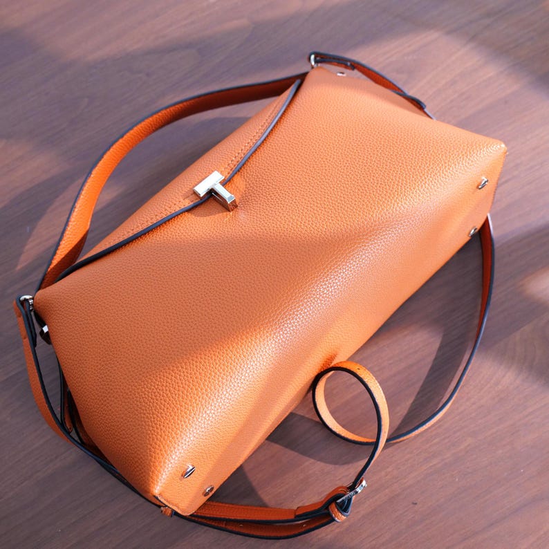 Brown Leather Shoulder Bag | Casual Elegant Crossbody Bag | Brown and ...
