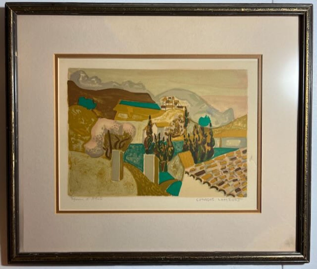Vintage Georges Lambert Summer Landscape Artist Proof Signed France ...