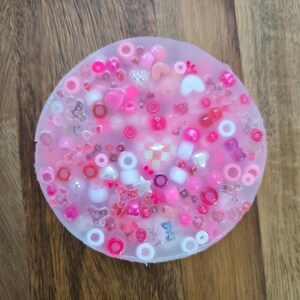 Pink Checkered Heart Picky Pad With Beadable Pen for Skin Picking ...
