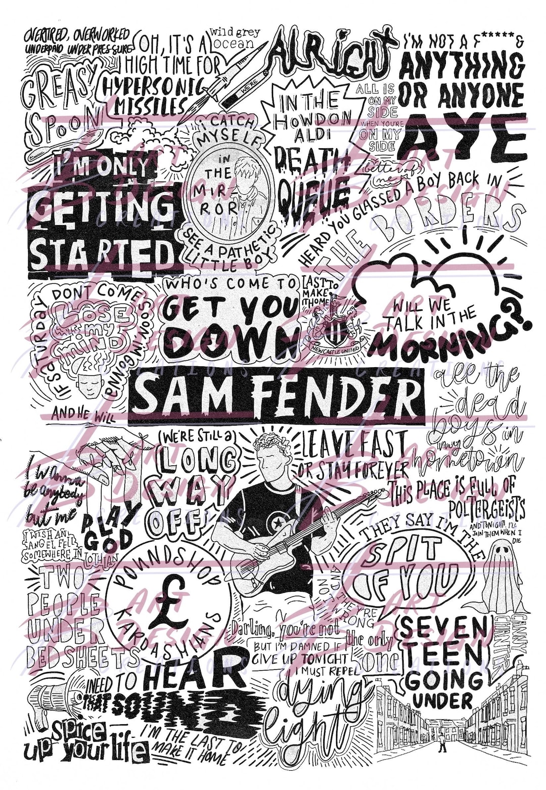 Sam Fender Poster (digital Copy) - Etsy