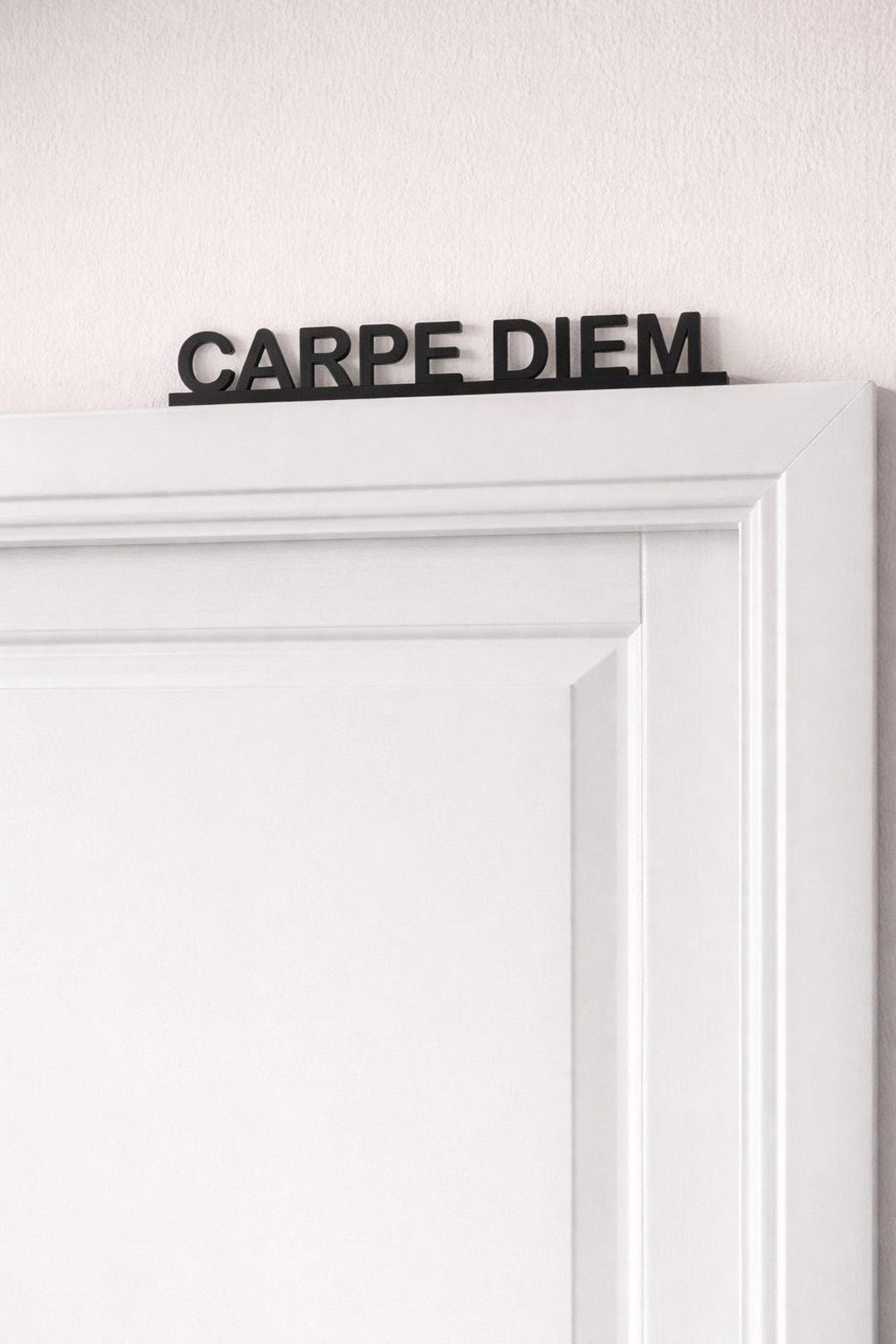 CARPE DIEM Door Topper Sign – Latin Quote Action Decor – Minimalist ...