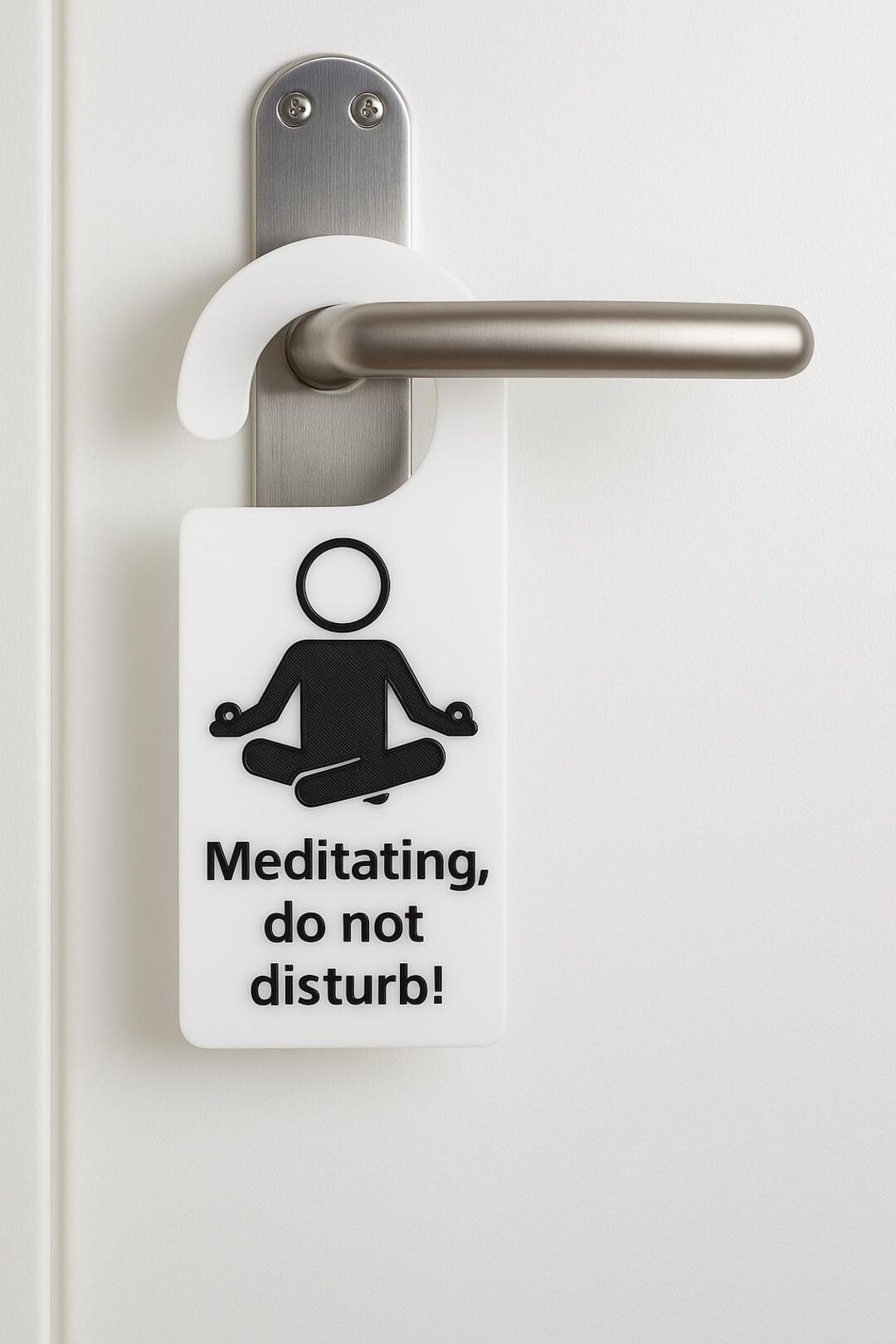 Meditating Door Hanger | 3D Printed PLA Sign - Etsy