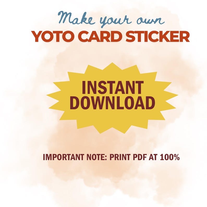MYO Yoto Card Sticker Label Template FREE Editable Canva Design DIY ...