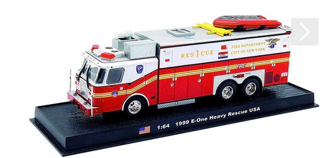 FDNY 1999 E-one Fire Engine Diecast Model (1/64 Scale) - Etsy