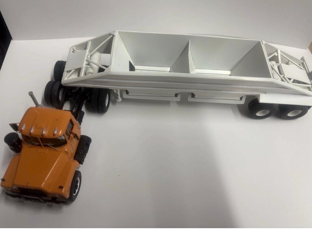 Rare R Mack Tractor & Bottom Dump Trailer Replica, 1/50 Scale - Etsy