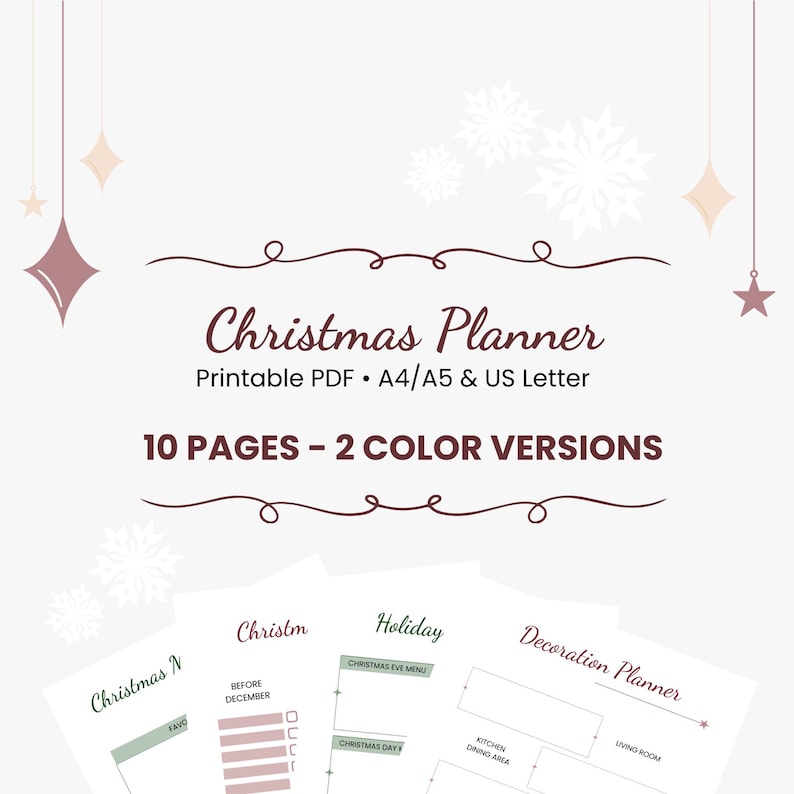 Christmas Planner 2025 | Holiday Organization Printable | Christmas To ...