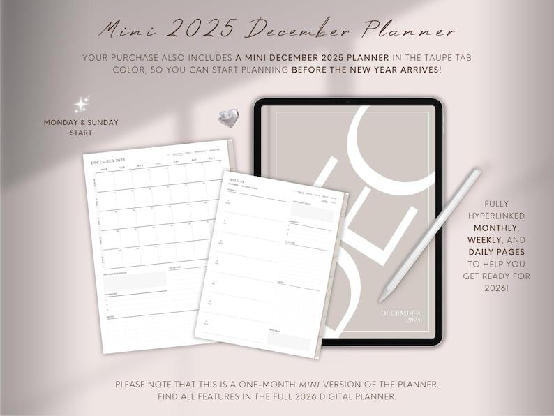 2026 Digital Planner, ADHD Planner, Goodnotes Planner, Minimalist ...