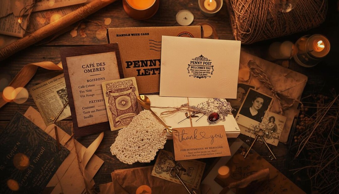 Penny Post Letters: A 1940s Love Story in 16 Hidden Letters, A Gift for ...