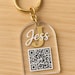 Custom QR Code Keychain – Personalized Acrylic QR Keyring for Website ...