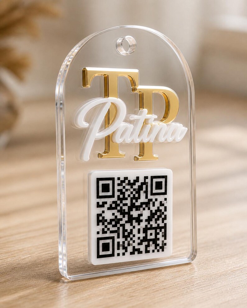 Custom QR Code Keychain – Personalized Acrylic QR Keyring for Website ...