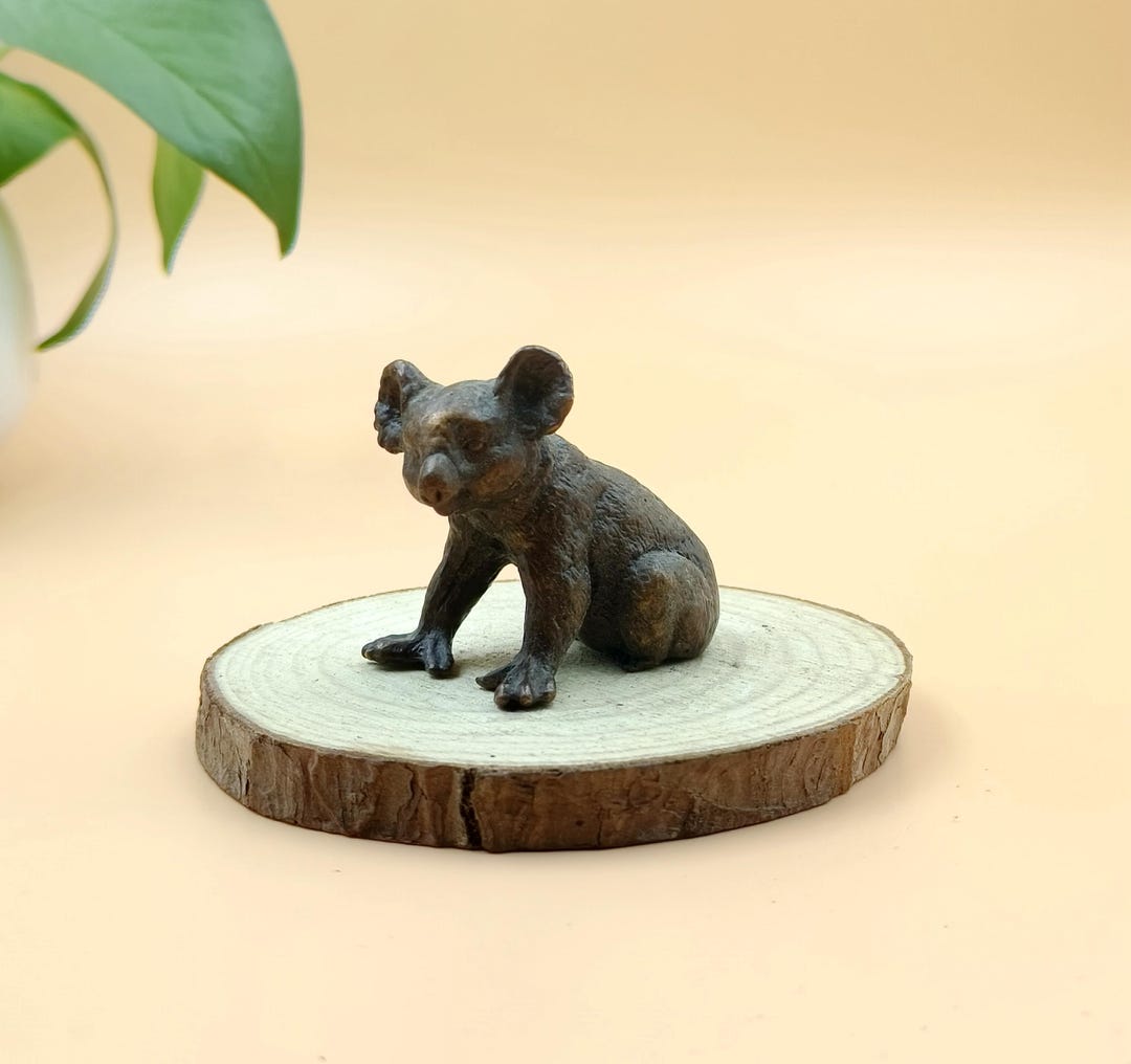Solid Pure Copper Vintage Koala Figurine, Home Desktop Decoration - Etsy