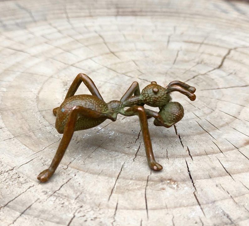 Miniature Pure Copper Retro Ant Tea Pet Sculpture / Home Desktop ...