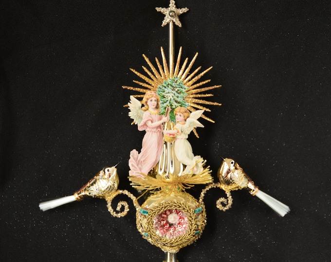 Victorian Christmas Tree Topper, Angel Topper, Victorian Topper ...