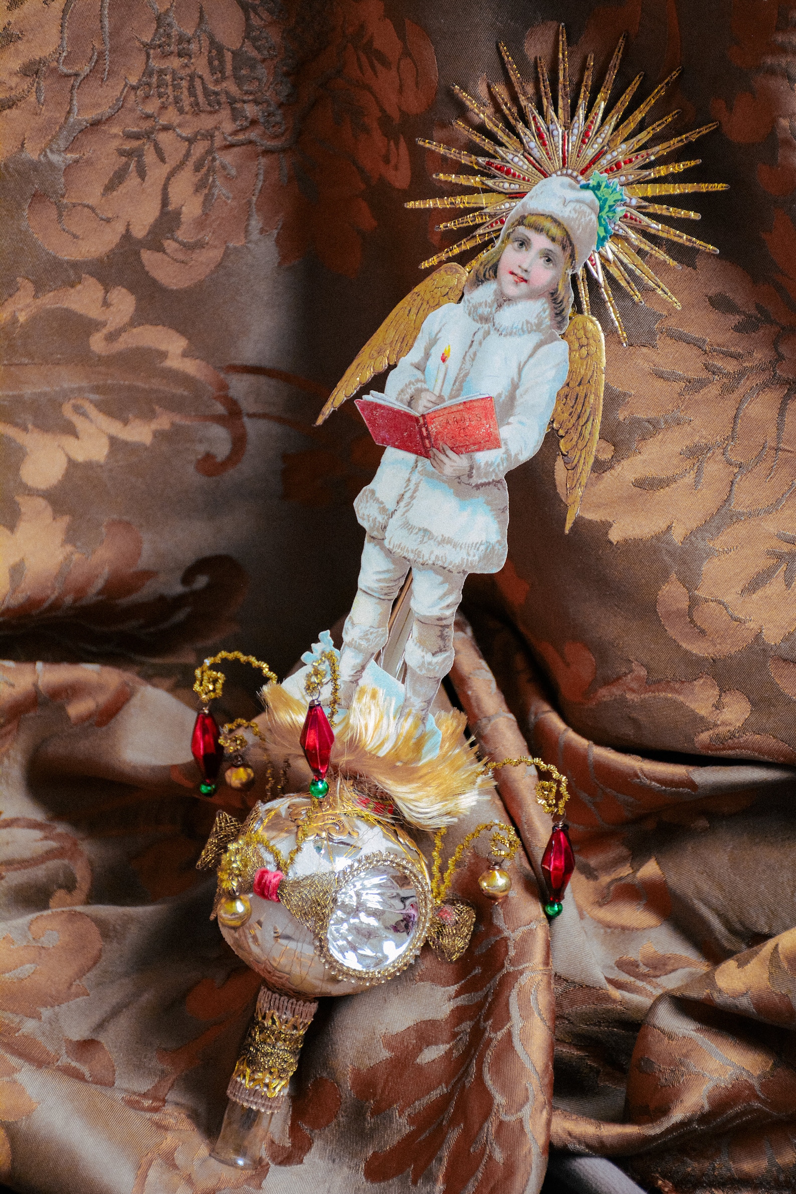 Angel Tree Topper, Victorian Christmas Tree Topper, Angel Christmas ...