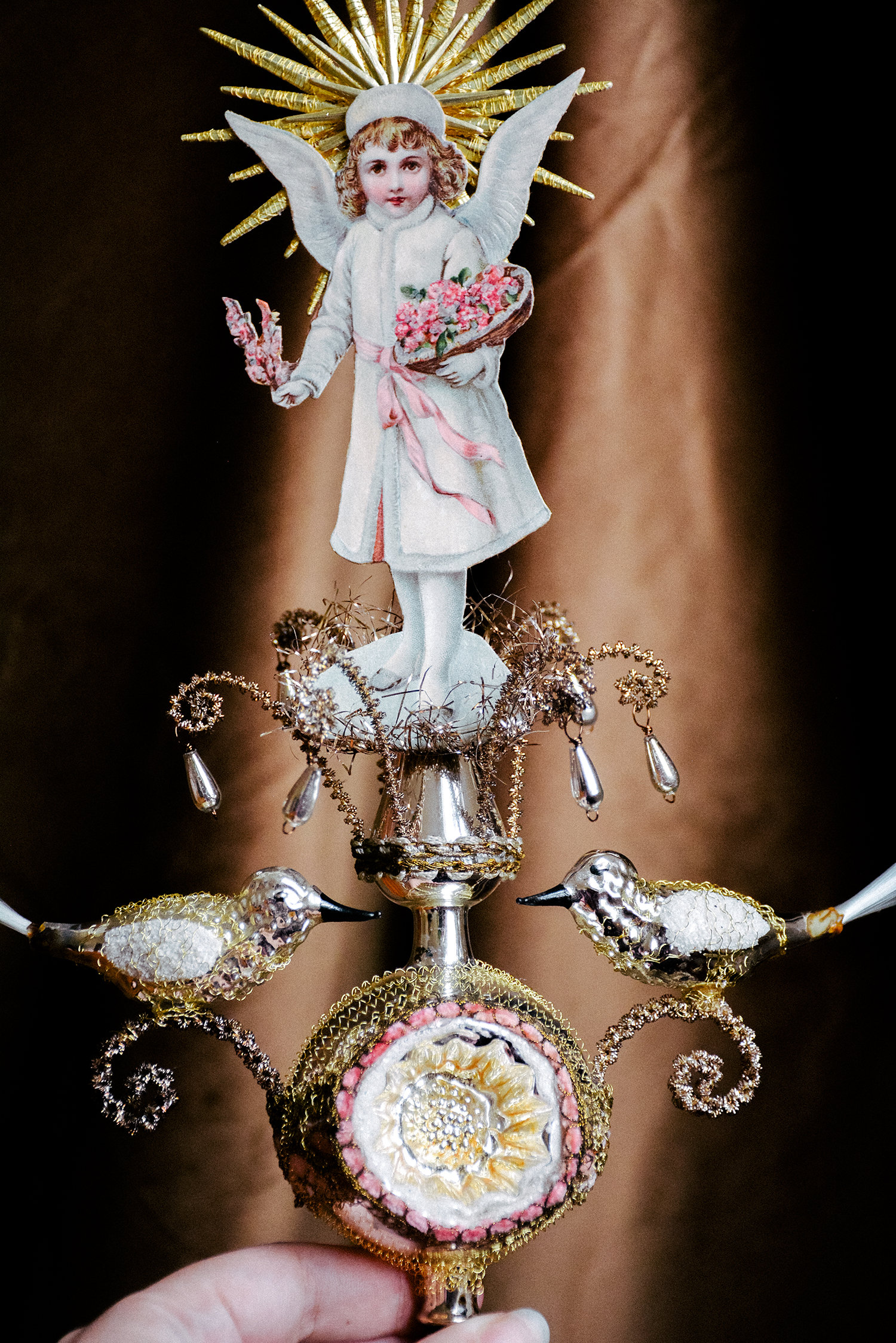 Victorian Angel Tree Topper Victorian Angel With Fanfare, Jim Shore