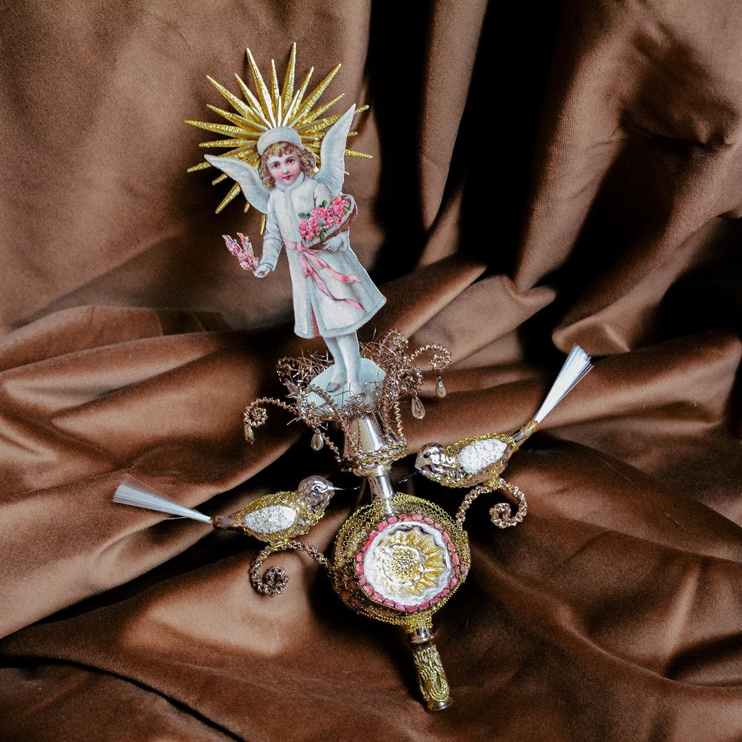 Victorian Christmas Tree Topper, Angel Topper, Victorian Topper ...