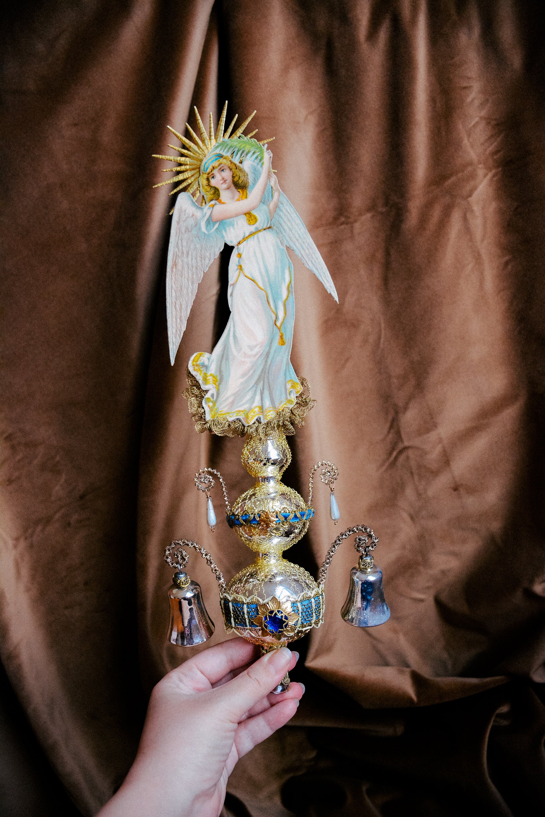 Victorian Christmas Tree Topper, Angel Topper, Victorian Topper ...